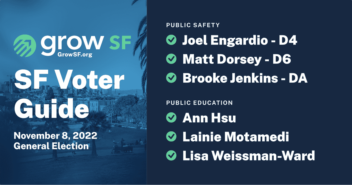 GrowSF San Francisco Voter Guide for the November 8, 2022 Election ...